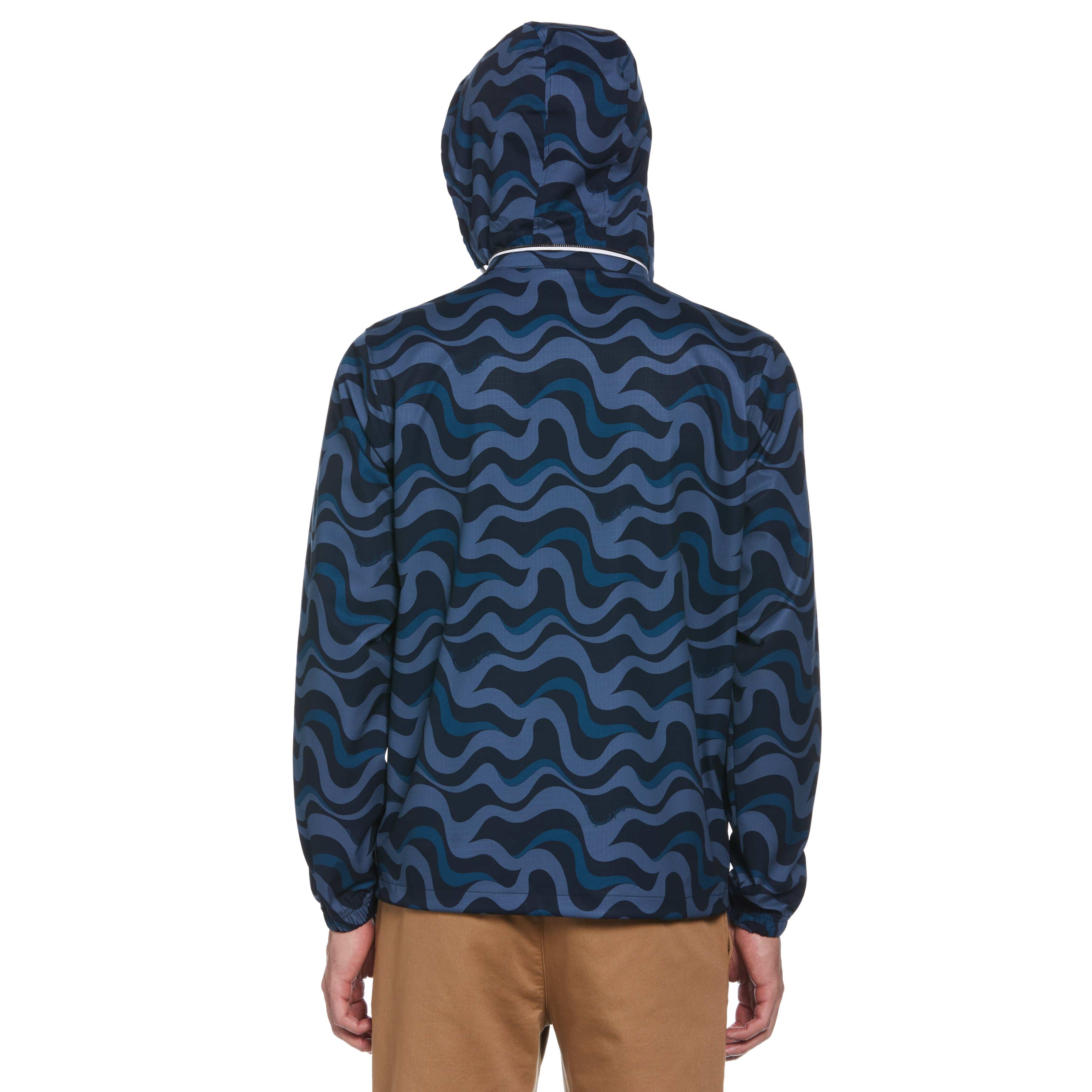 Wavy Print Ripstop Jacket | Original Penguin US