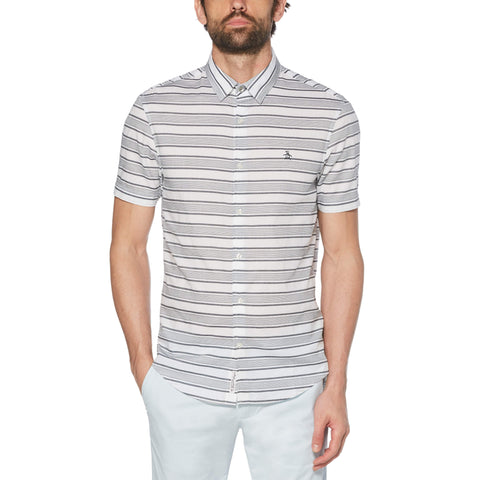 Mens Horizontal Striped Shirt